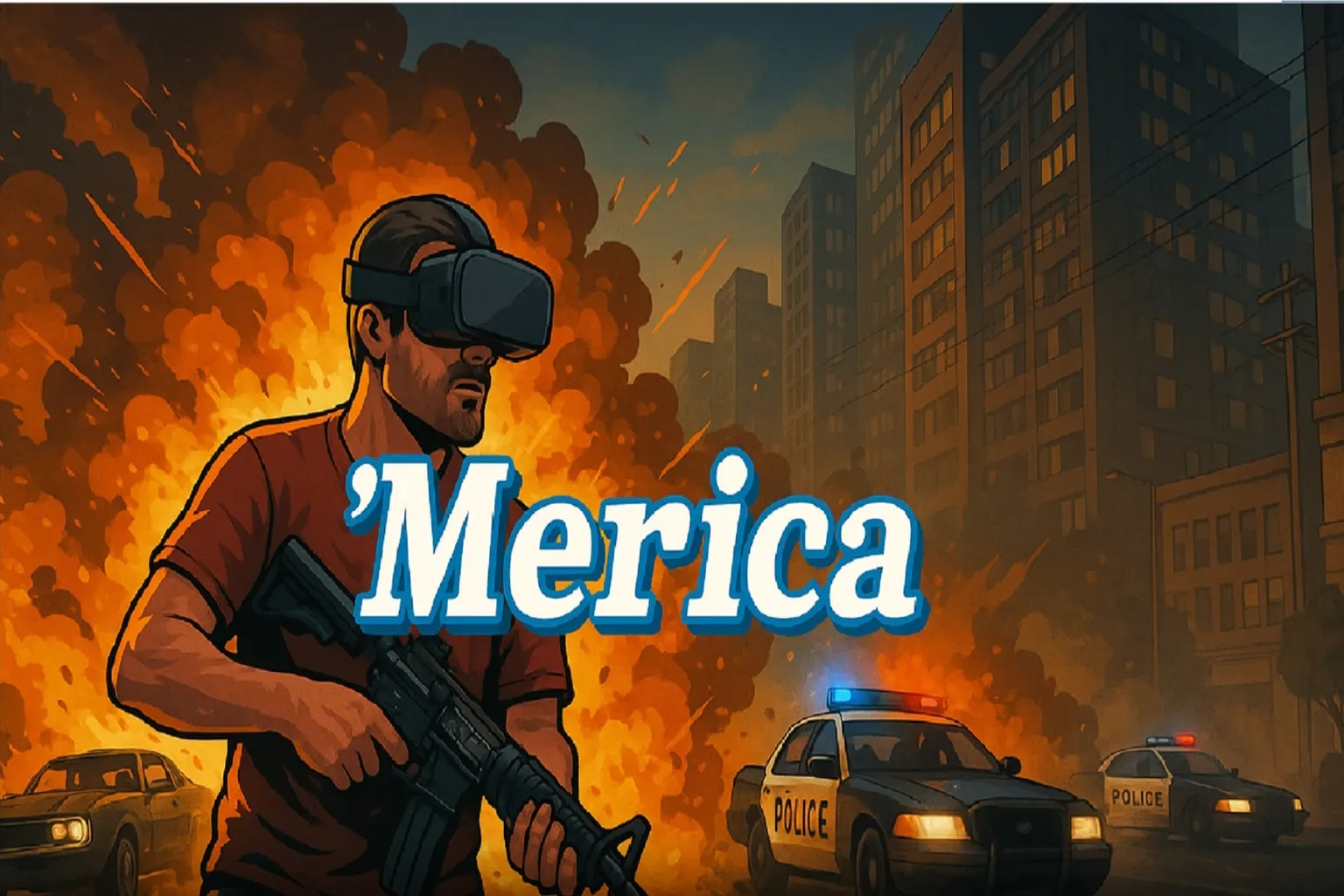 Merica VR｜モバイルVR初のオープンワールド犯罪サンドボックス
